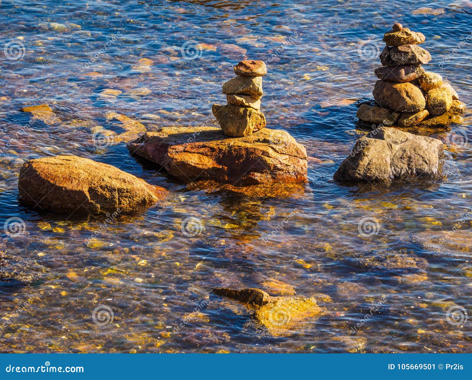 Stack of rocks in water stock image. Image of spirituality - 105669501