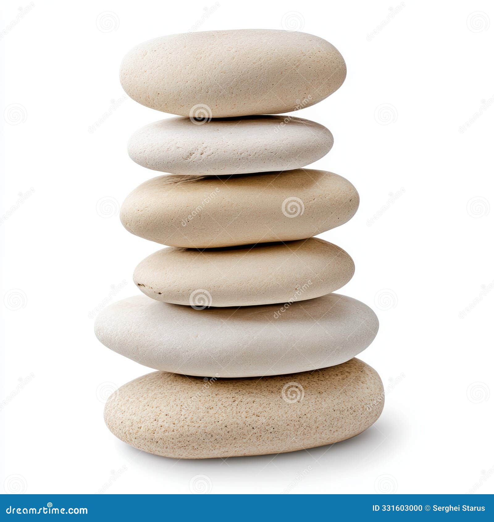 A Stack of Rocks on a White Background with One Rock Missing, AI Stock ...