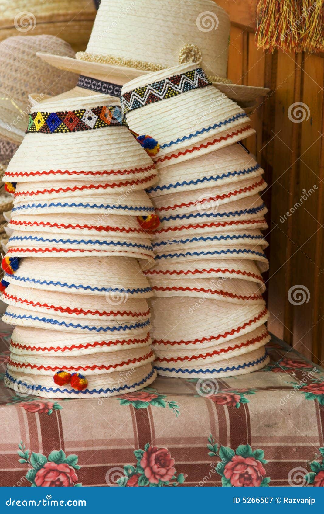 Stack of Romanian hats stock image. Image of hats, fashion - 5266507