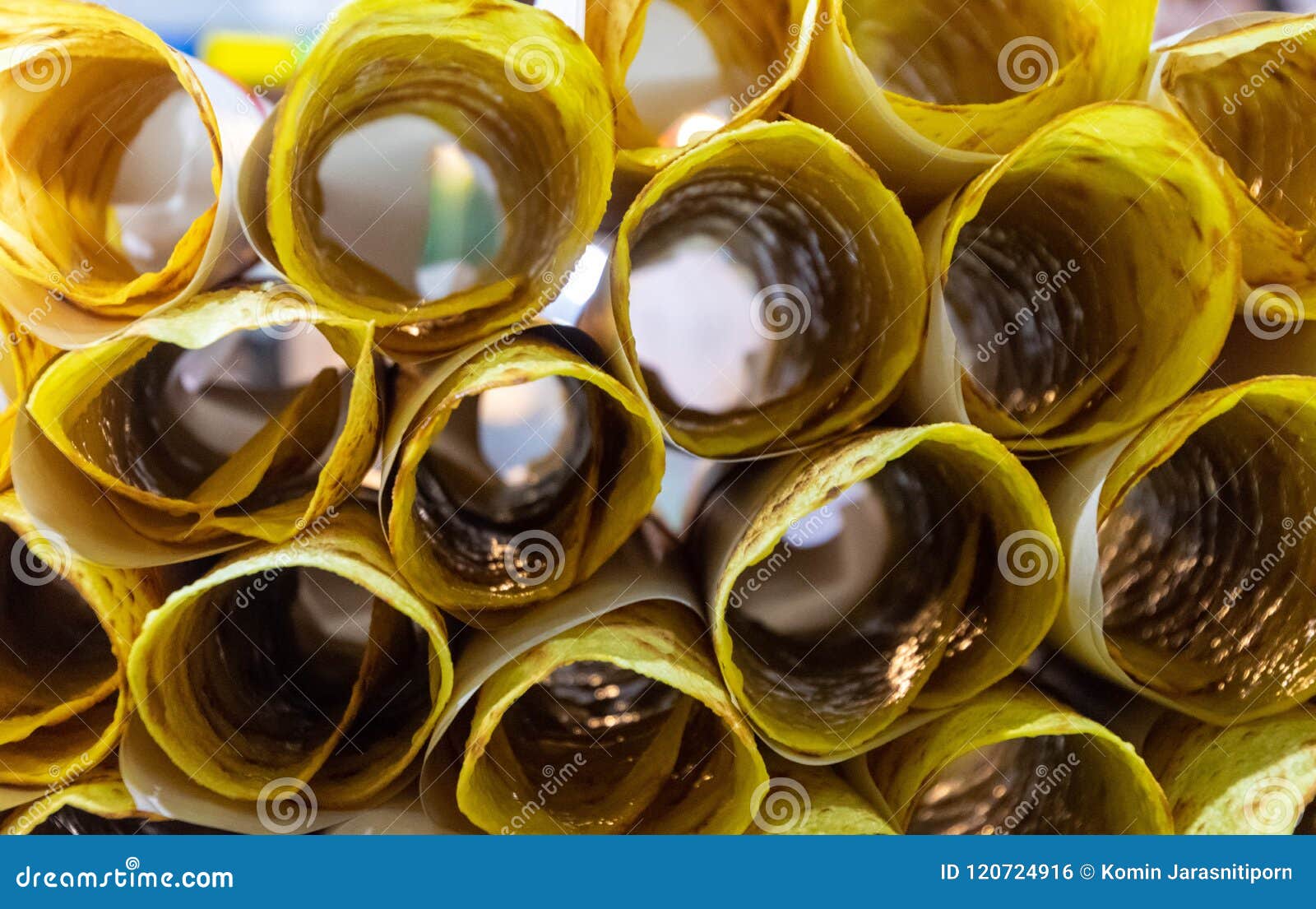 Stack of Roti roll. stock photo. Image of morning, pancake - 120724916