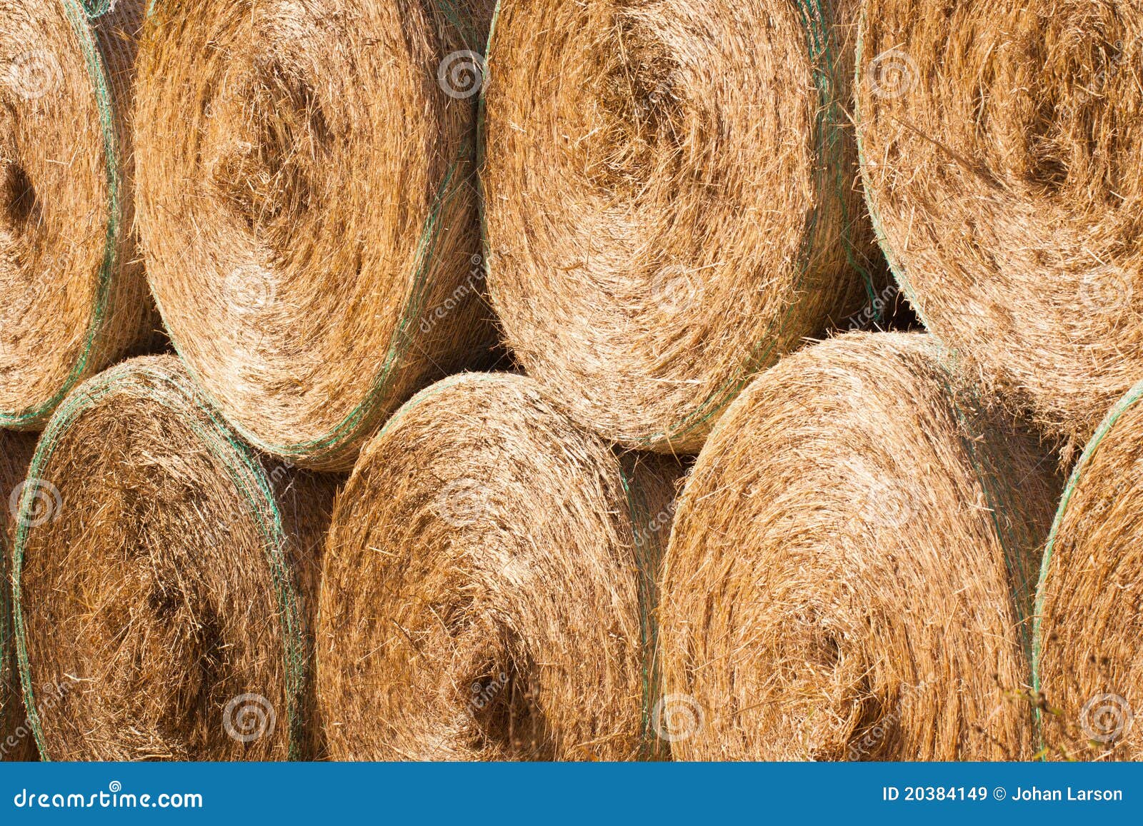 Stack of Round Hay Bales Drying Outdoors Stock Image - Image of ...