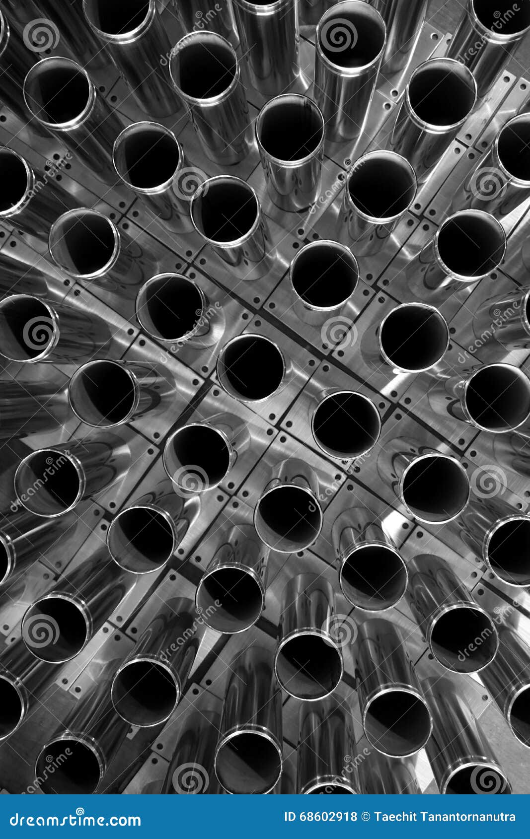 Stack of round metal tube stock photo. Image of product - 68602918