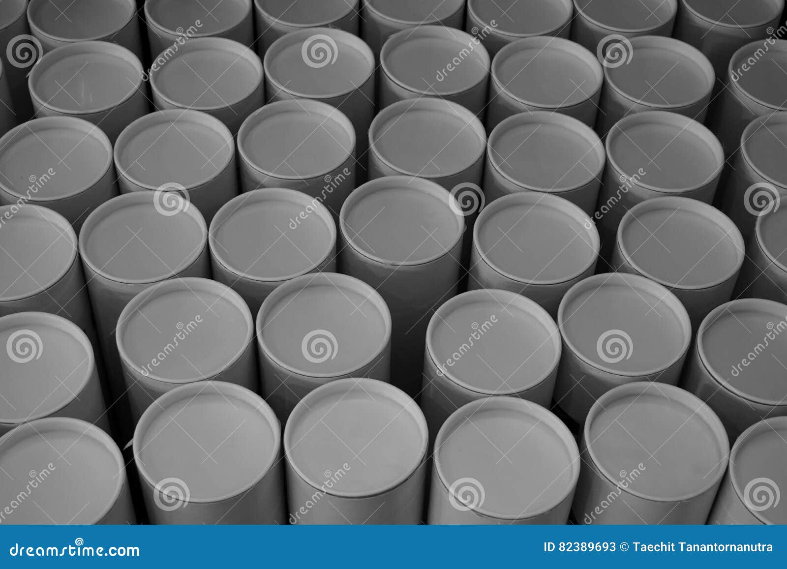 Stack of round paper tube stock image. Image of finished - 82389693