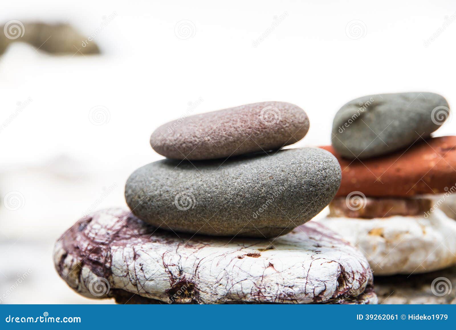 Stack of Round Smooth Stones Stock Image - Image of buddhism, outdoor ...