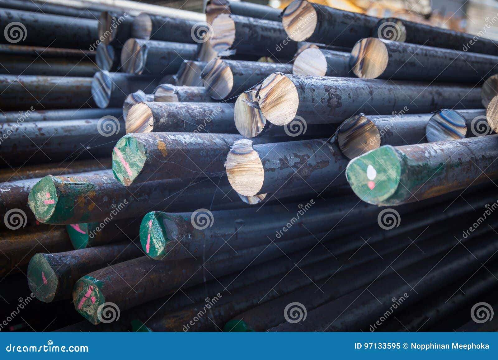 Slip Form Concrete Paver Machine On Construction Highway. Building ...