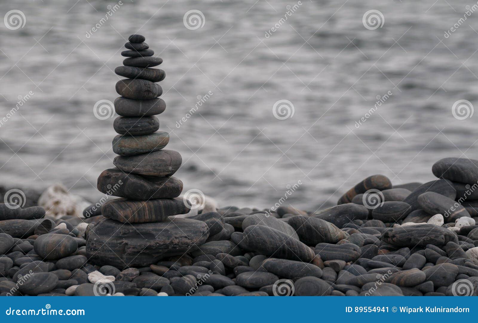 Stack of round stones. stock image. Image of stability - 89554941