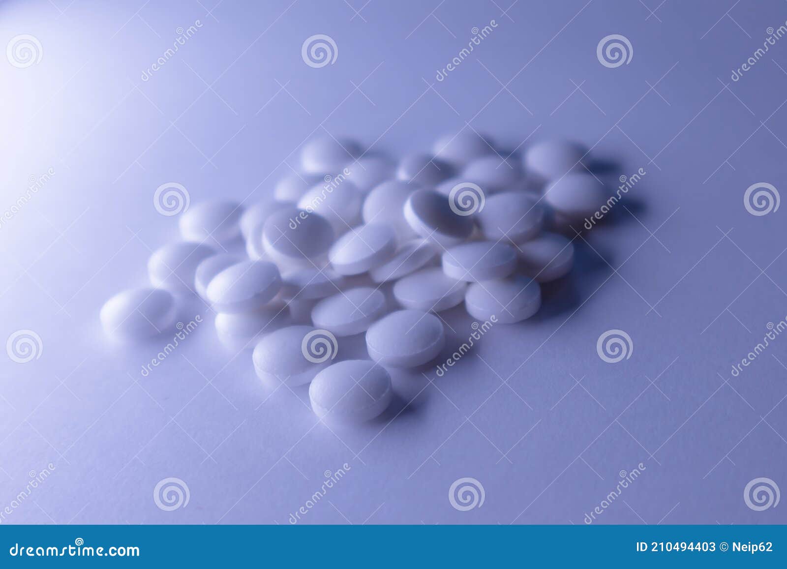 Stack round tablets stock image. Image of healthy, drugs - 210494403