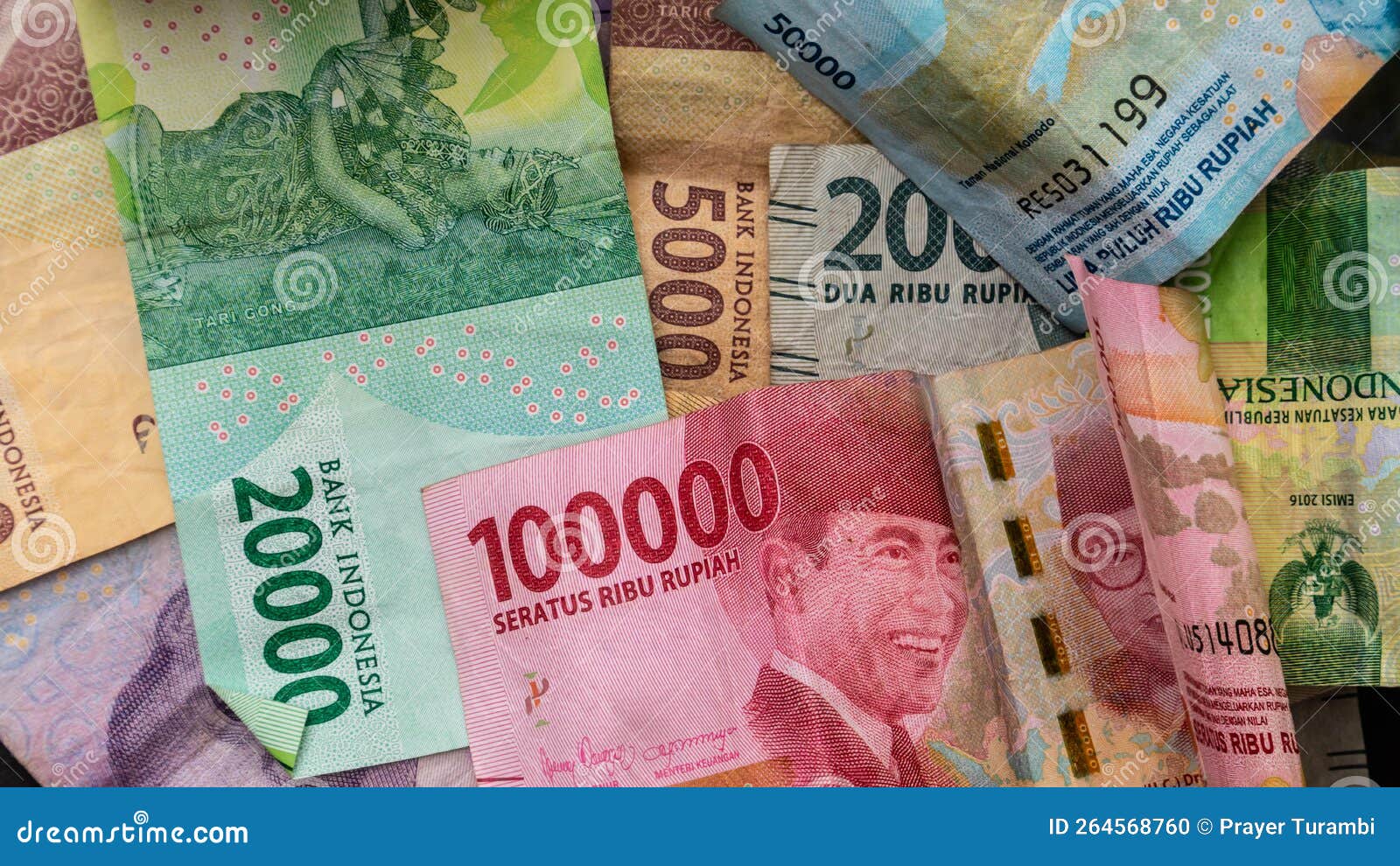Stack of Rupiah Banknotes As Background Stock Photo - Image of paying ...