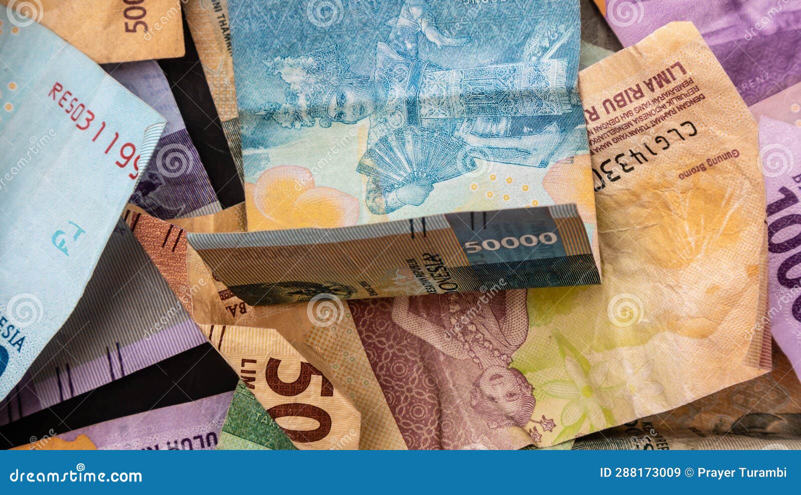 Stack of Rupiah Banknotes As Background Stock Image - Image of ...