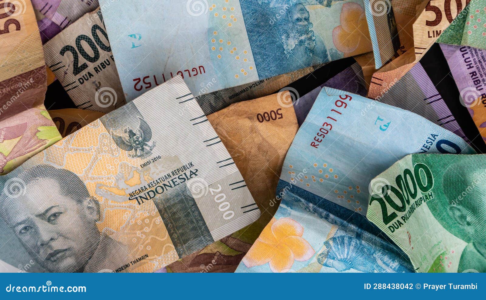 Stack of Rupiah Banknotes As Background Stock Photo - Image of bank ...