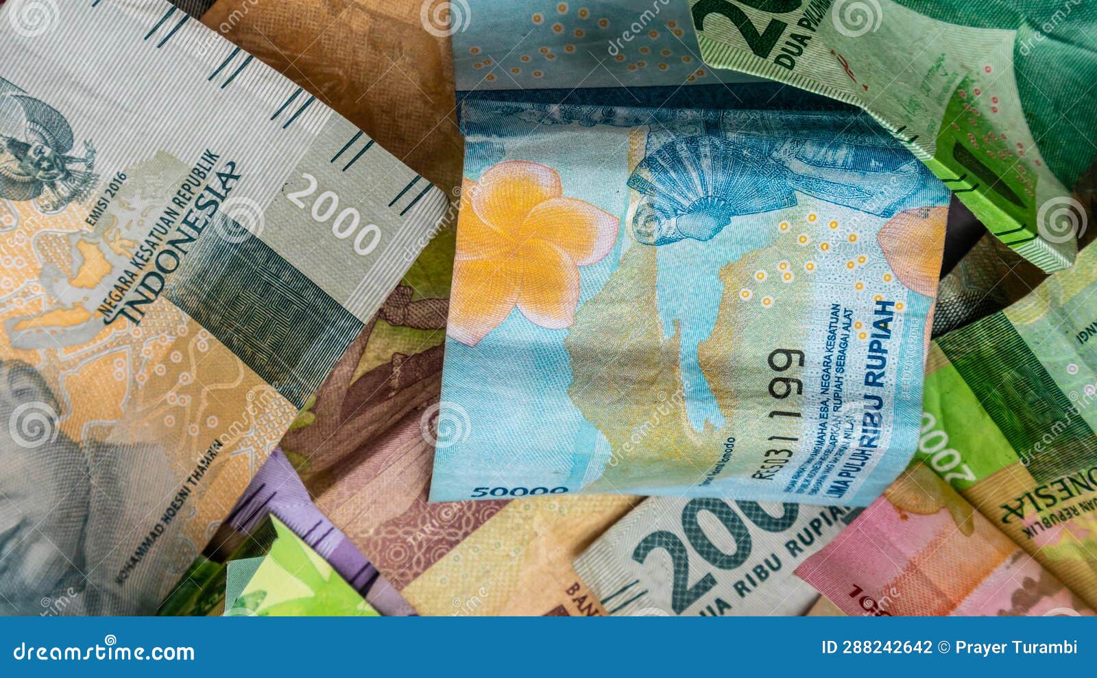 Stack of Rupiah Banknotes As Background Stock Photo - Image of finance ...