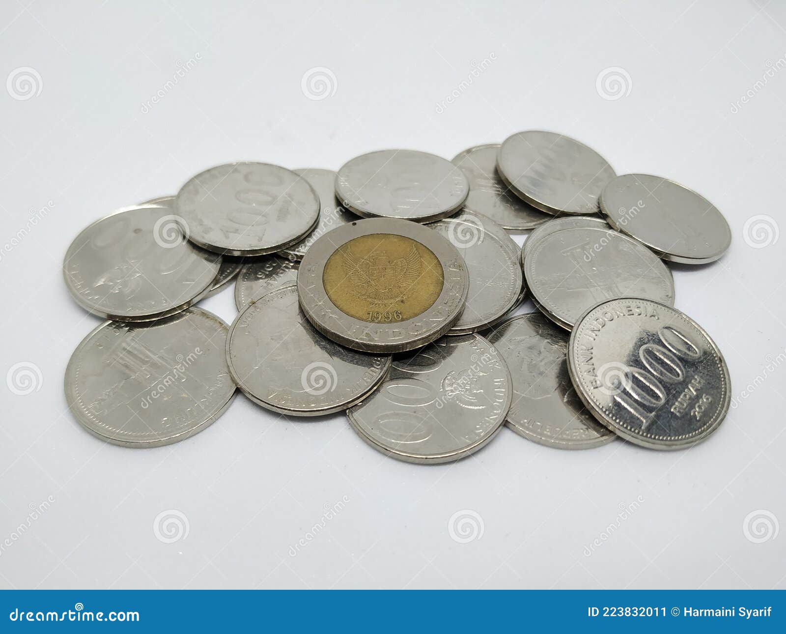 Stack of Rupiah Coins. Savings of Coins. Indonesian Coins. Indonesian ...