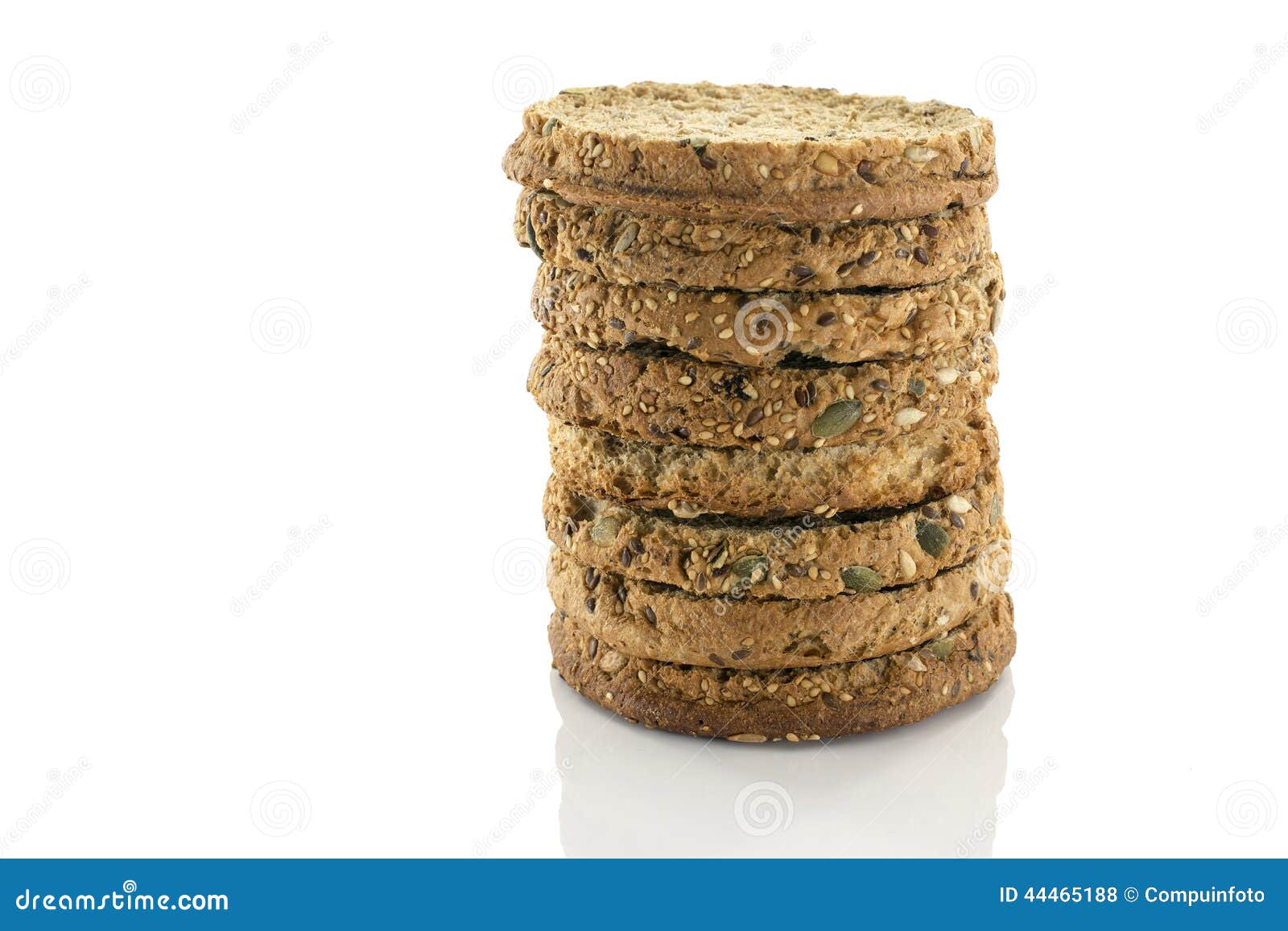 Stack of rusks or biscuits stock photo. Image of natural - 44465188