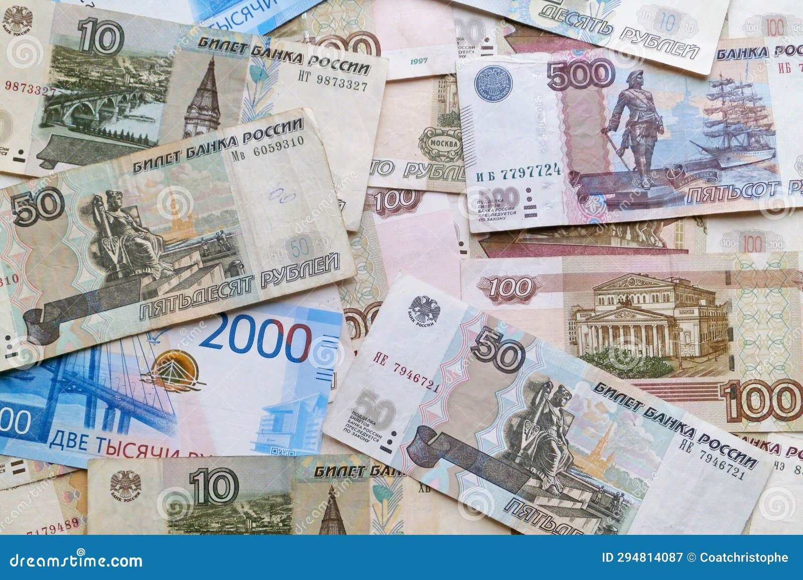 Stack of Russian Ruble Banknotes Stock Image - Image of banknotes ...