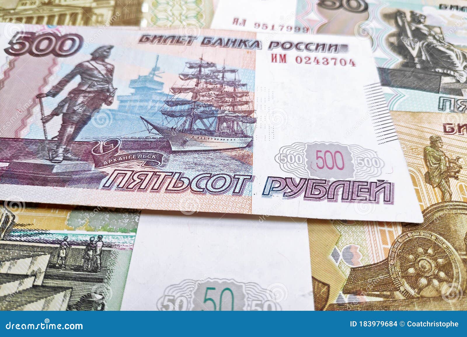 Stack of Russian ruble stock photo. Image of perfect - 183979684