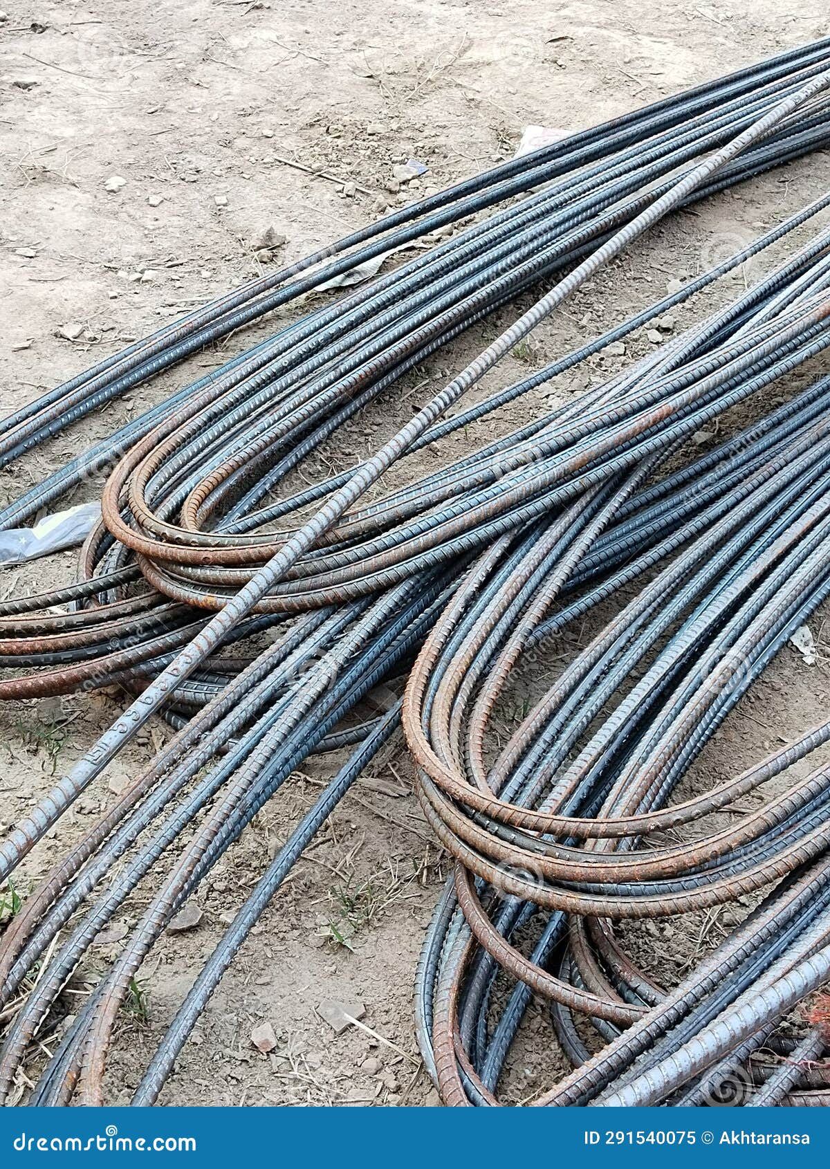 Stack of Rusty Iron Rods or Bars Stock Image - Image of deterioration ...