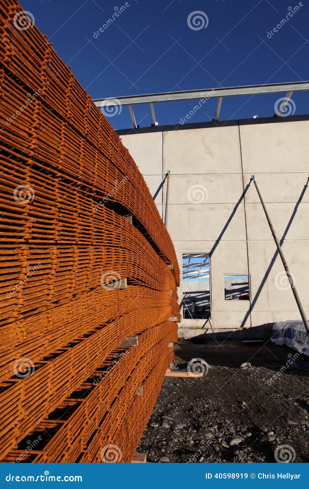 Stack of Rusty Reinforcing Mesh. Stock Image - Image of material ...
