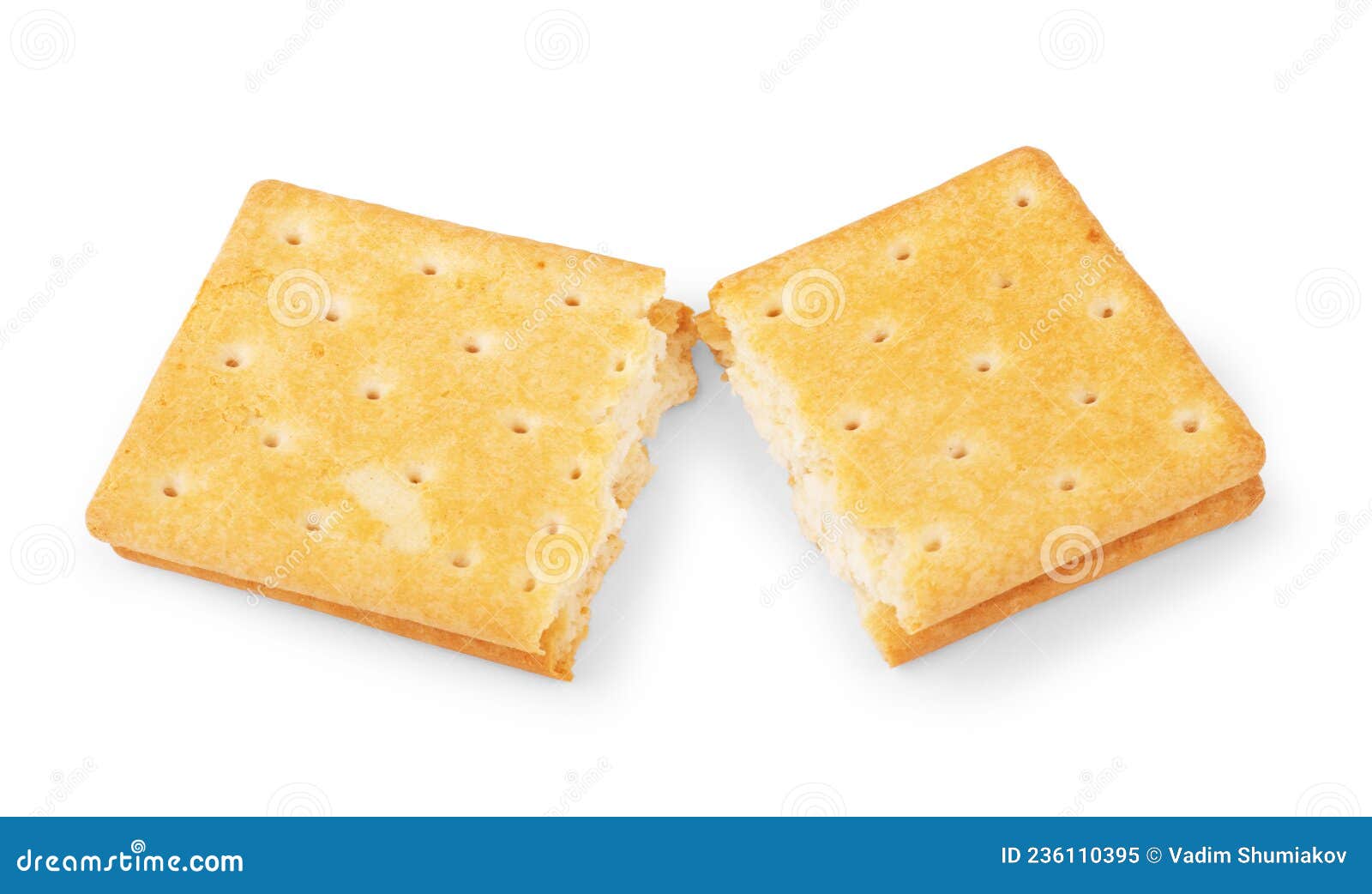 A Stack of Salt Cracker on a White Background Stock Image - Image of ...