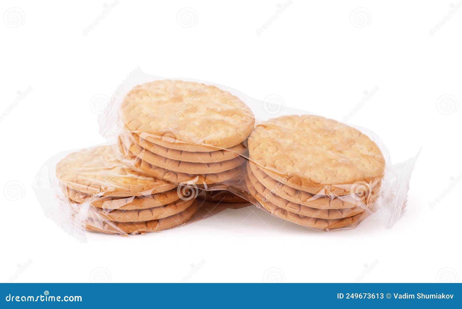 A Stack of Salt Cracker on a White Background Stock Image - Image of ...