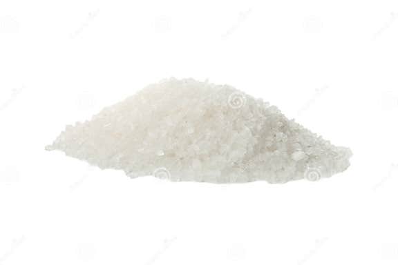Stack of Salt Isolated on White Background Stock Image - Image of ...
