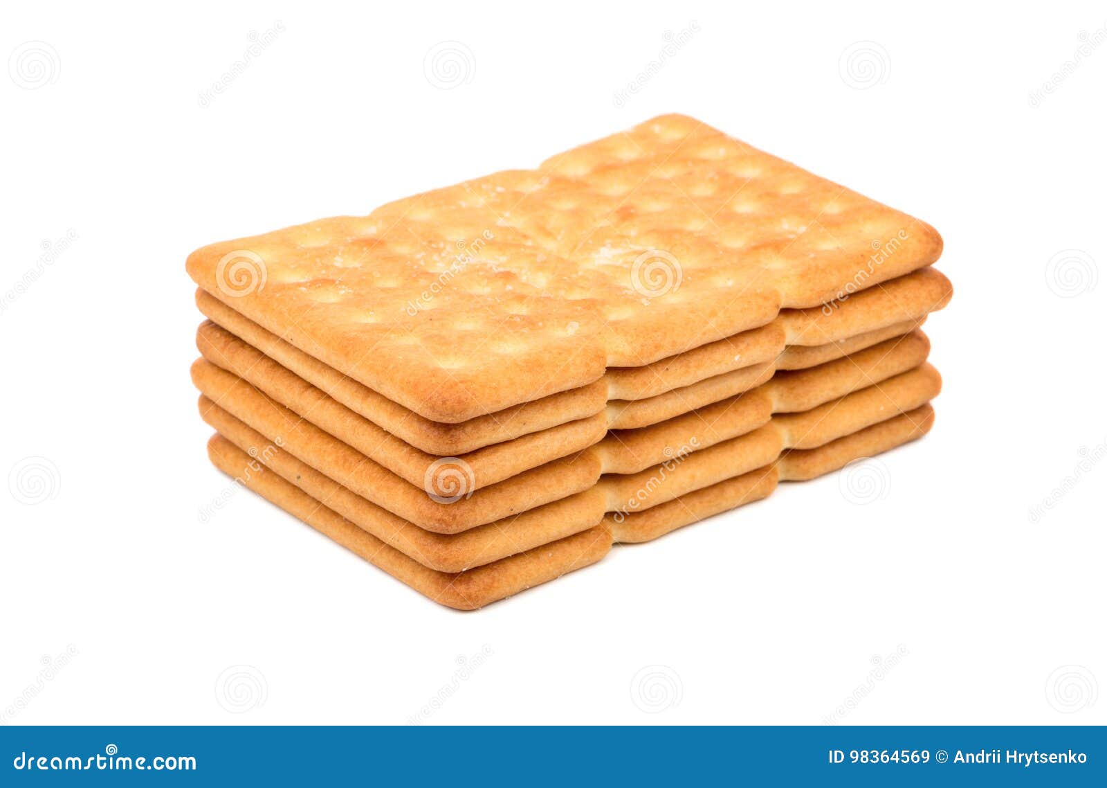 Stack of salty cracker stock image. Image of meal, saltine - 98364569