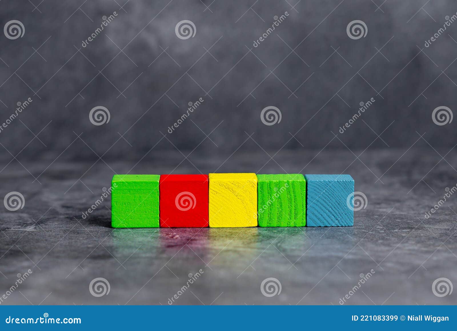 Sample Cube Rectangular Boxes Polished with Multi-Colour Symbolizing ...