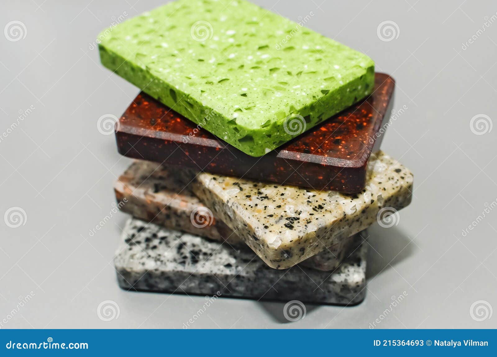 A Stack of Samples of Artificial Stone for Design Stock Image - Image ...