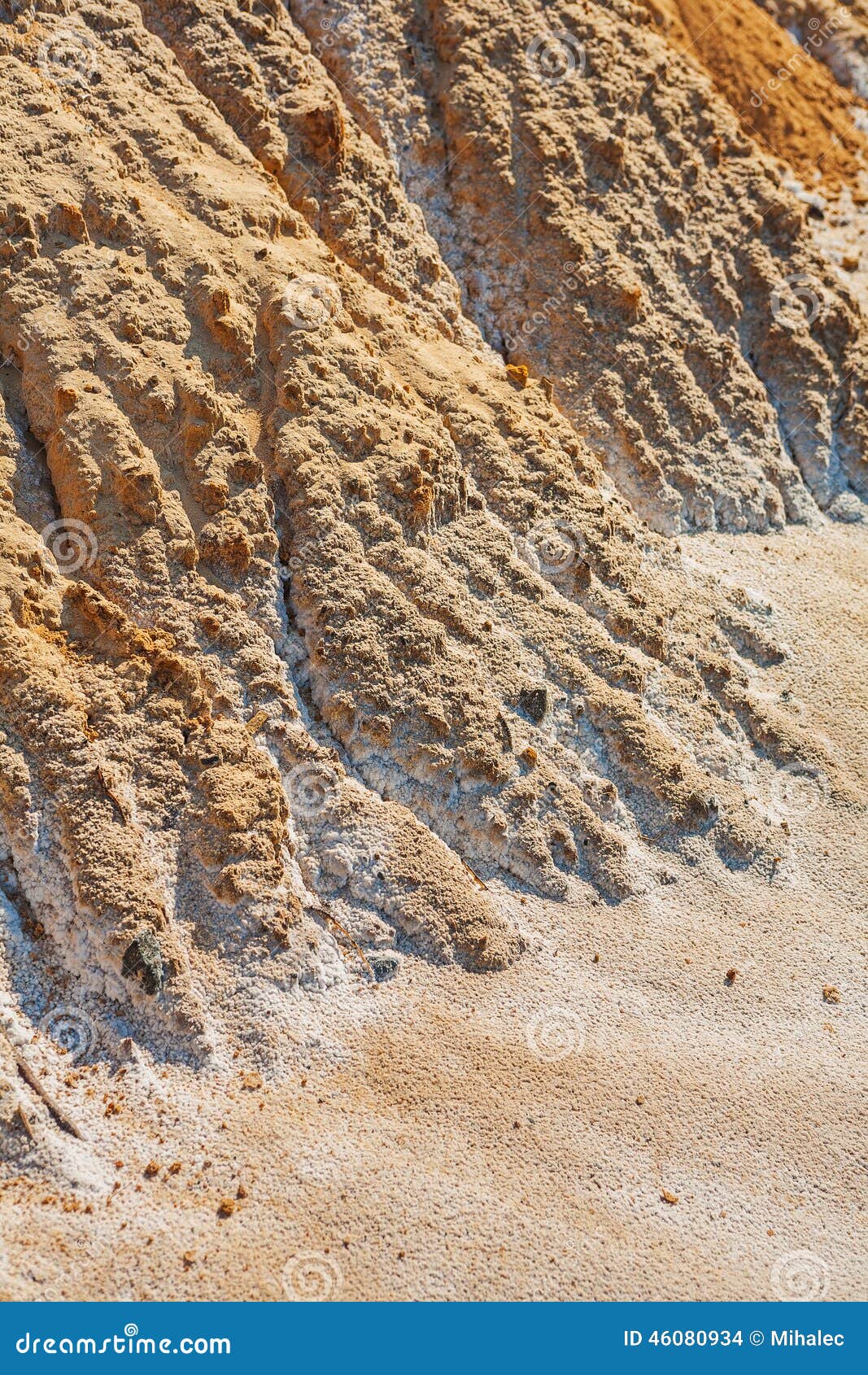 Stack of Sand in the Form of the Foot of the Mountain Stock Photo ...