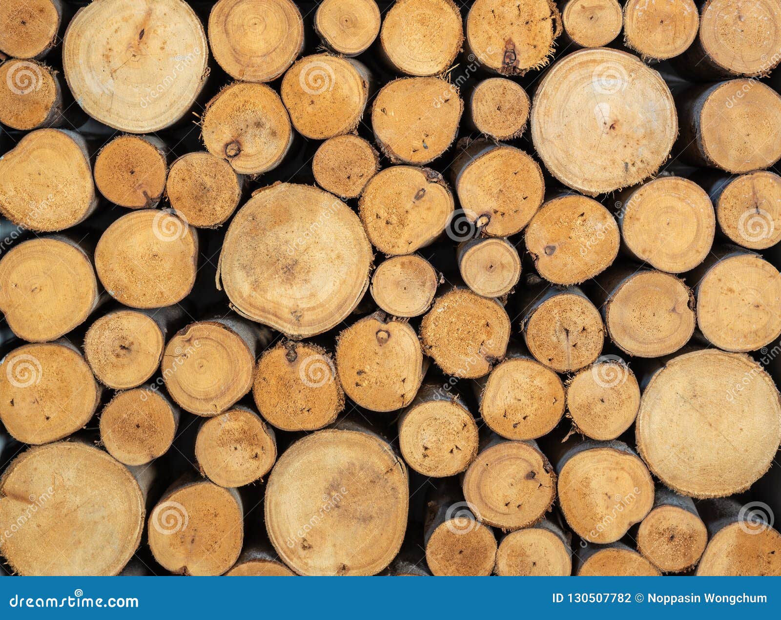 Stack of sawn wood log stock photo. Image of wall, timber - 130507782