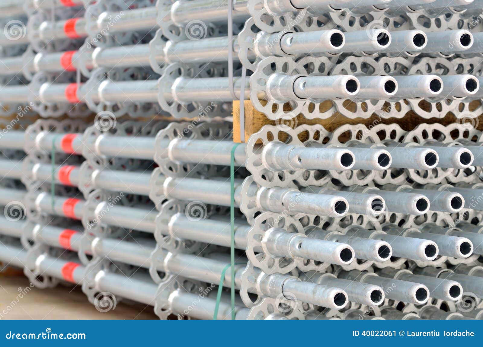 Stack of scaffolding stock image. Image of outdoor, storage - 40022061