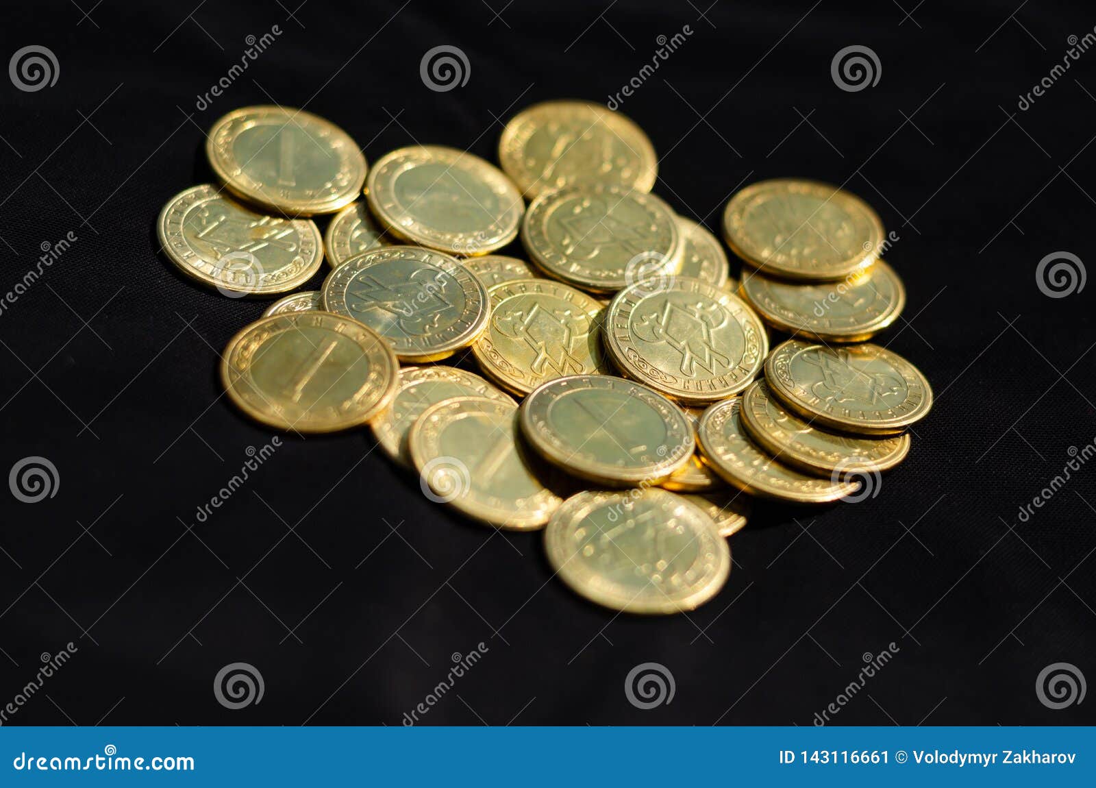 Stack of coins stock image. Image of money, fortune - 143116661