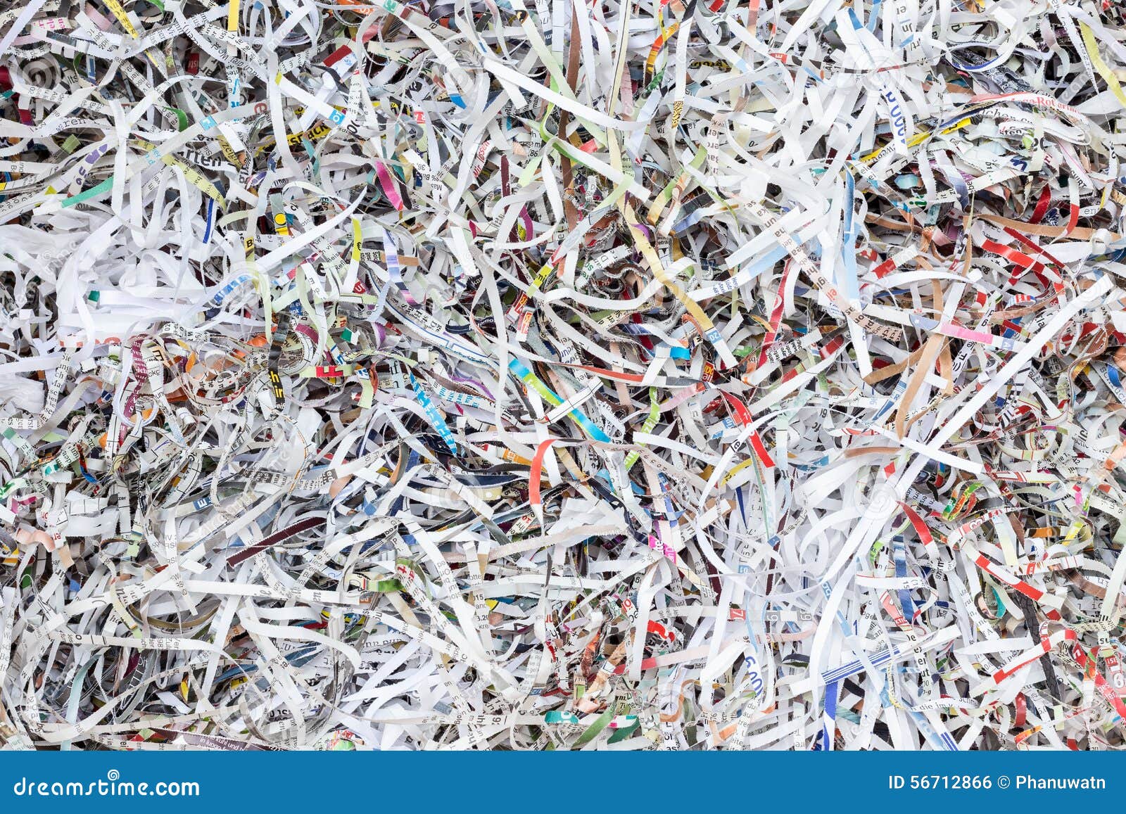 Stack of Scrap Paper from Paper Cutter for Background Stock Photo ...