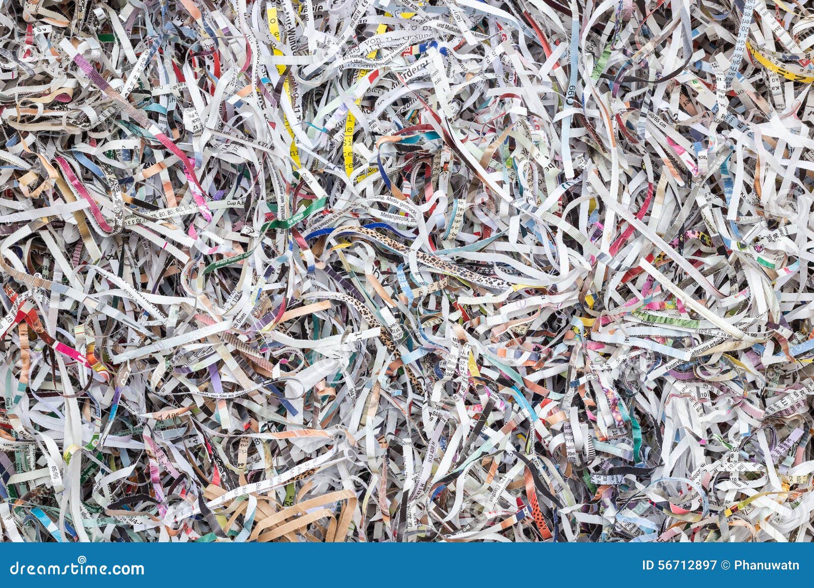 Stack of Scrap Paper from Paper Cutter for Background Stock Image ...