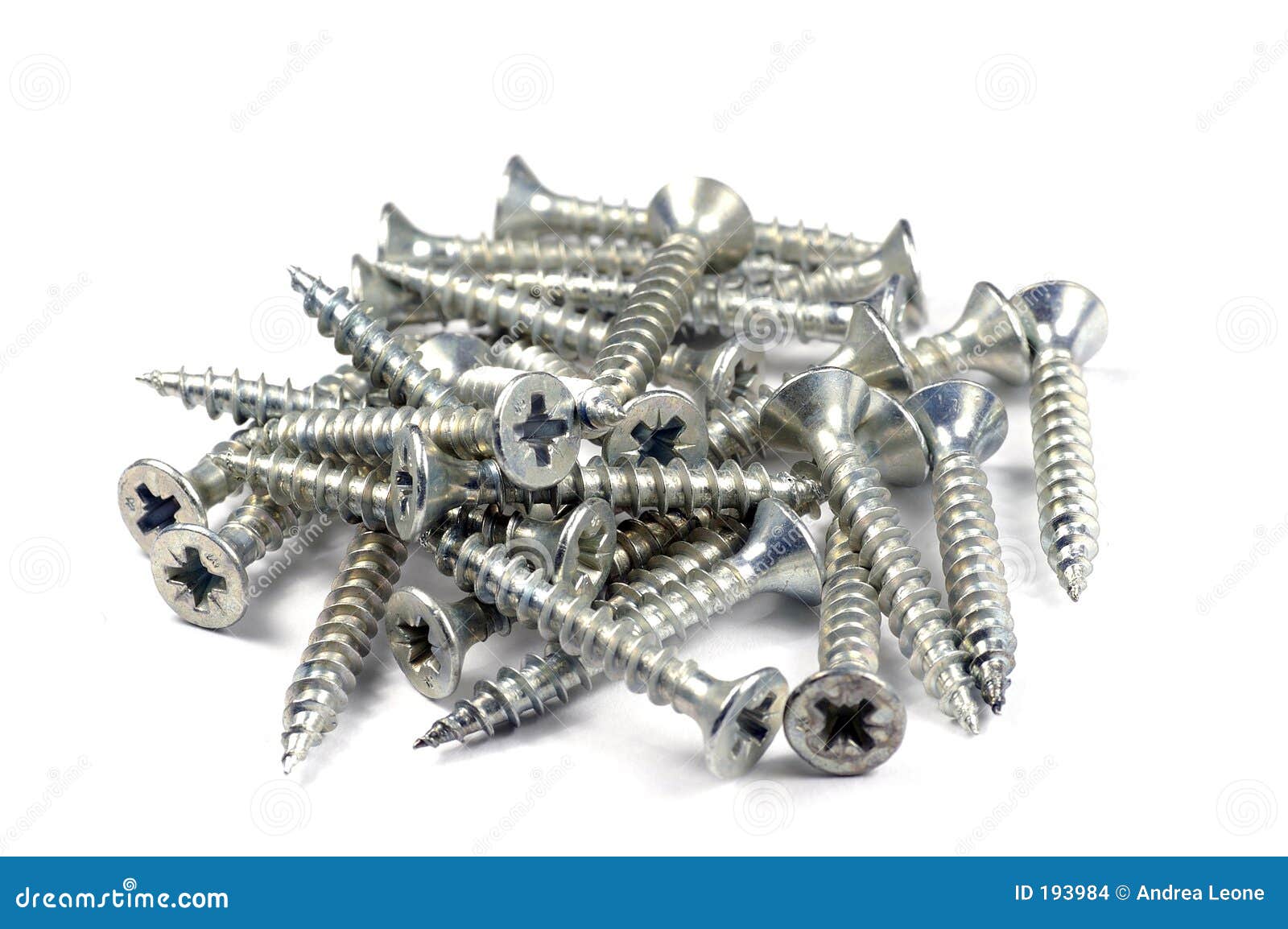 Stack of Screws stock photo. Image of objects, pointed - 193984