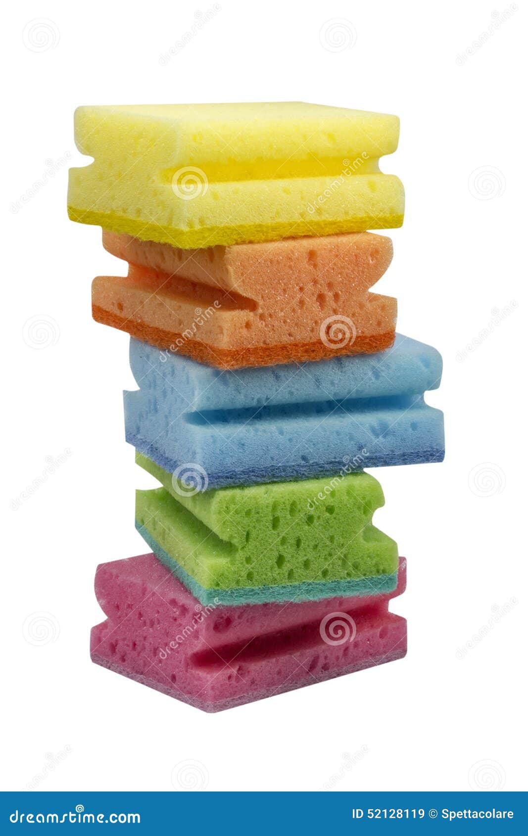 Stack of scrubbing sponges stock image. Image of kitchen - 52128119