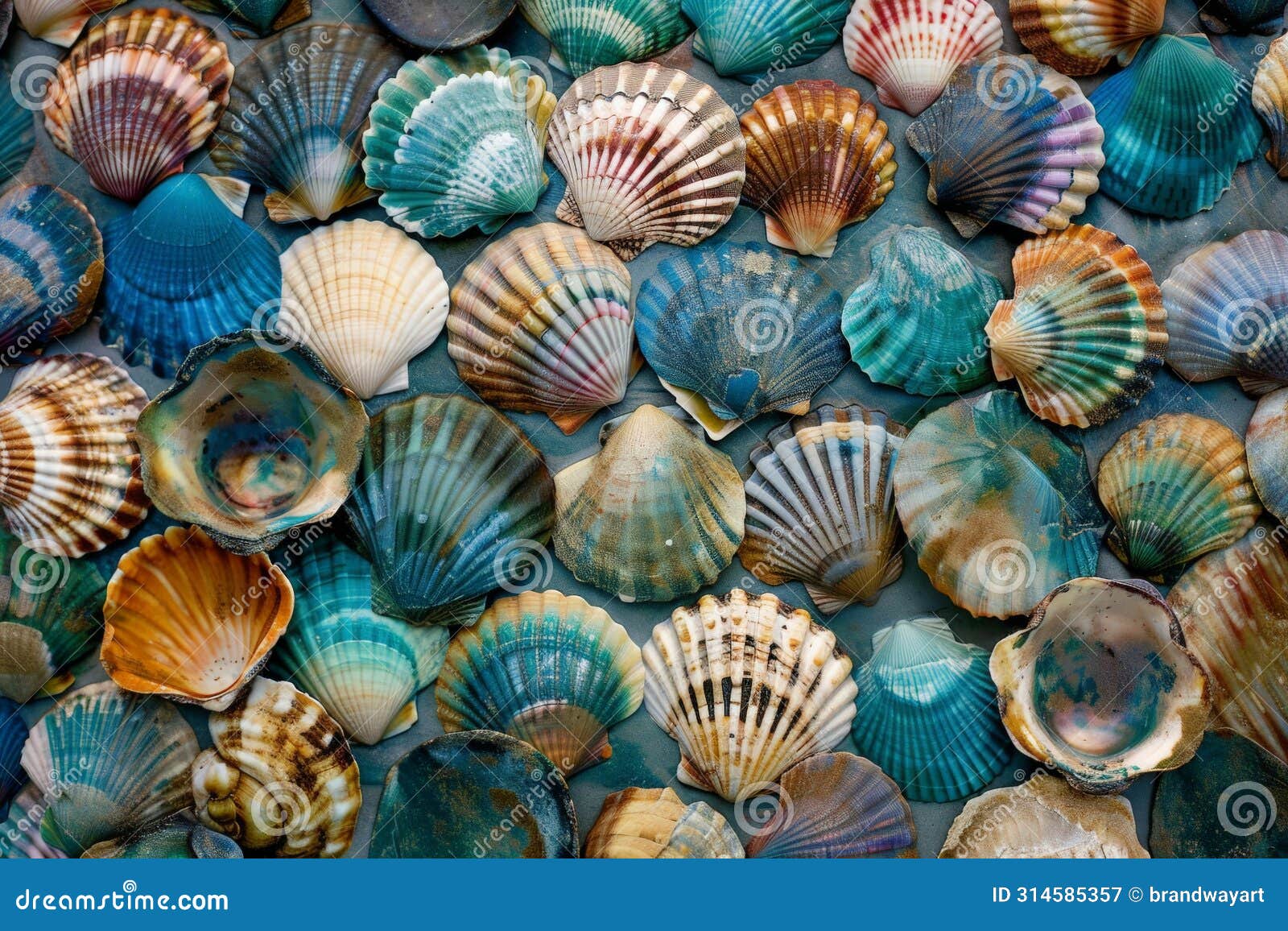 Stack of Seashells stock illustration. Illustration of beach - 314585357