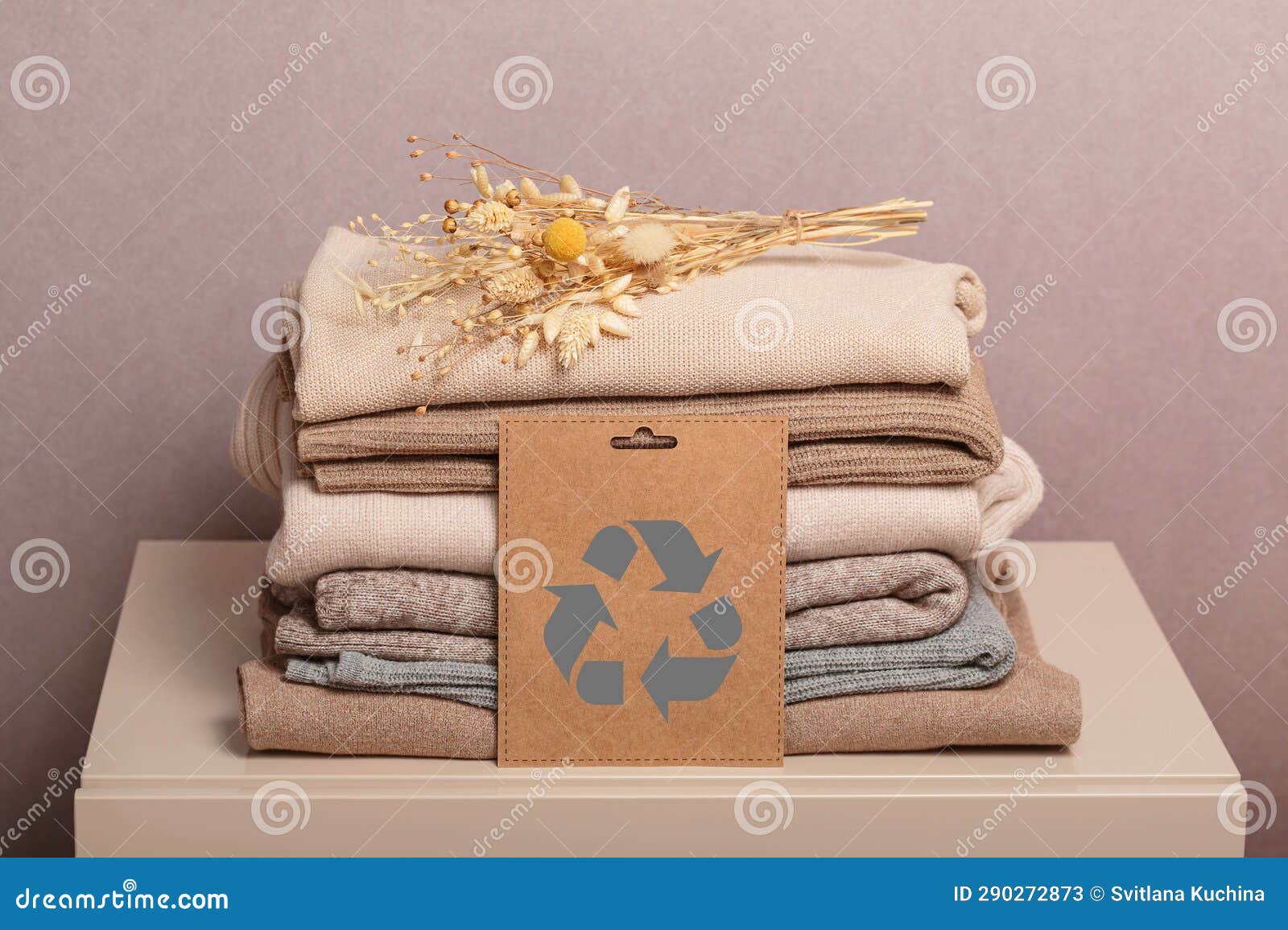 Stack of Second Hand Clothes with Used Wardrobe for Reuse Stock Image ...