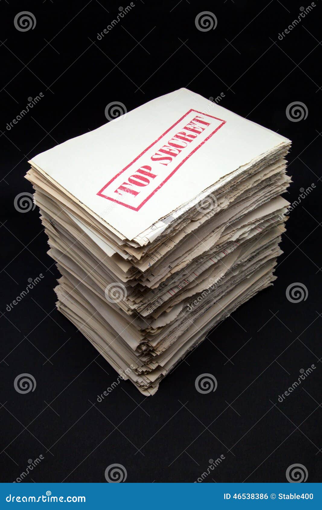 Stack of secret documents stock photo. Image of privacy - 46538386
