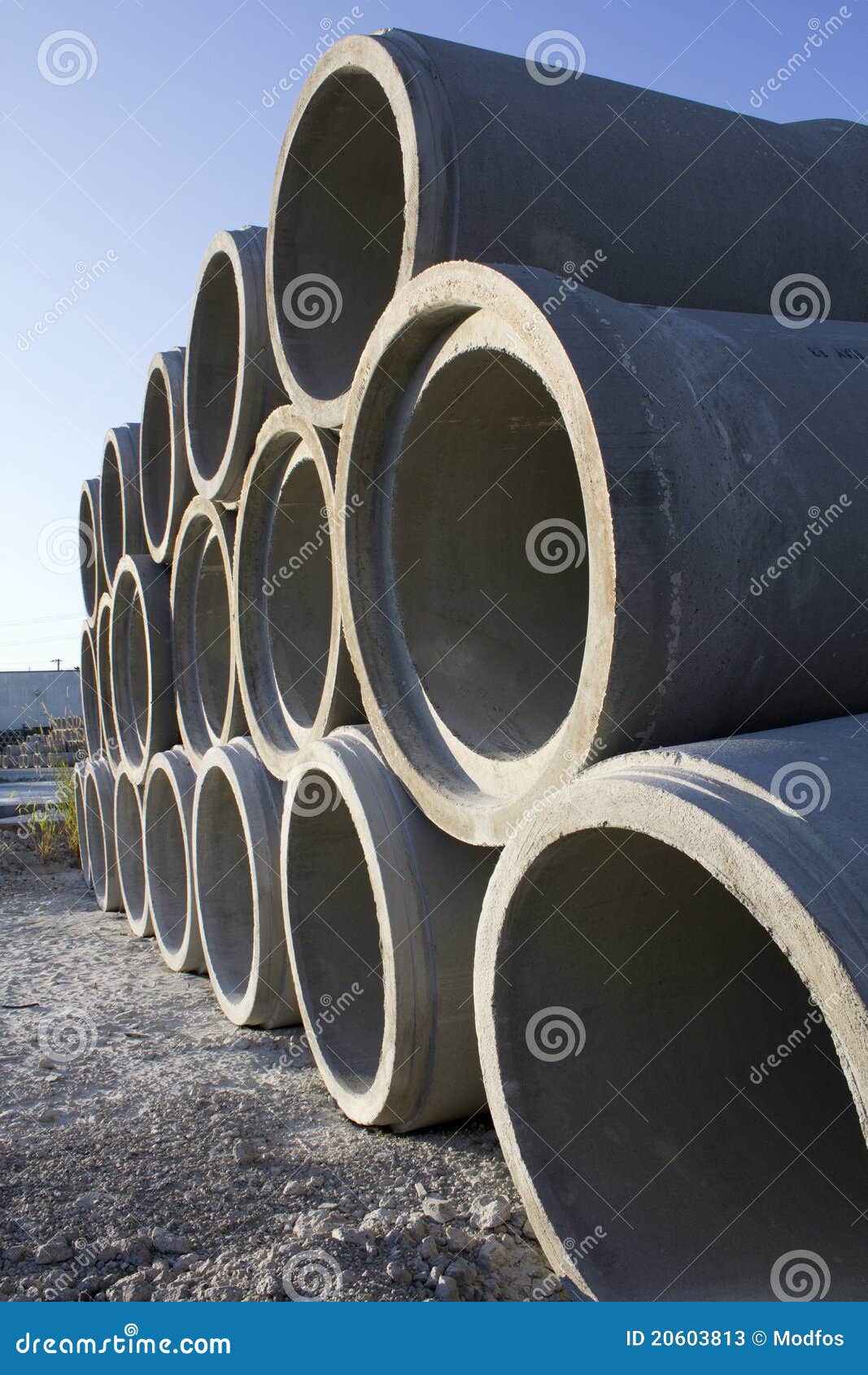 A Stack of Sewer Conduit stock image. Image of construction - 20603813