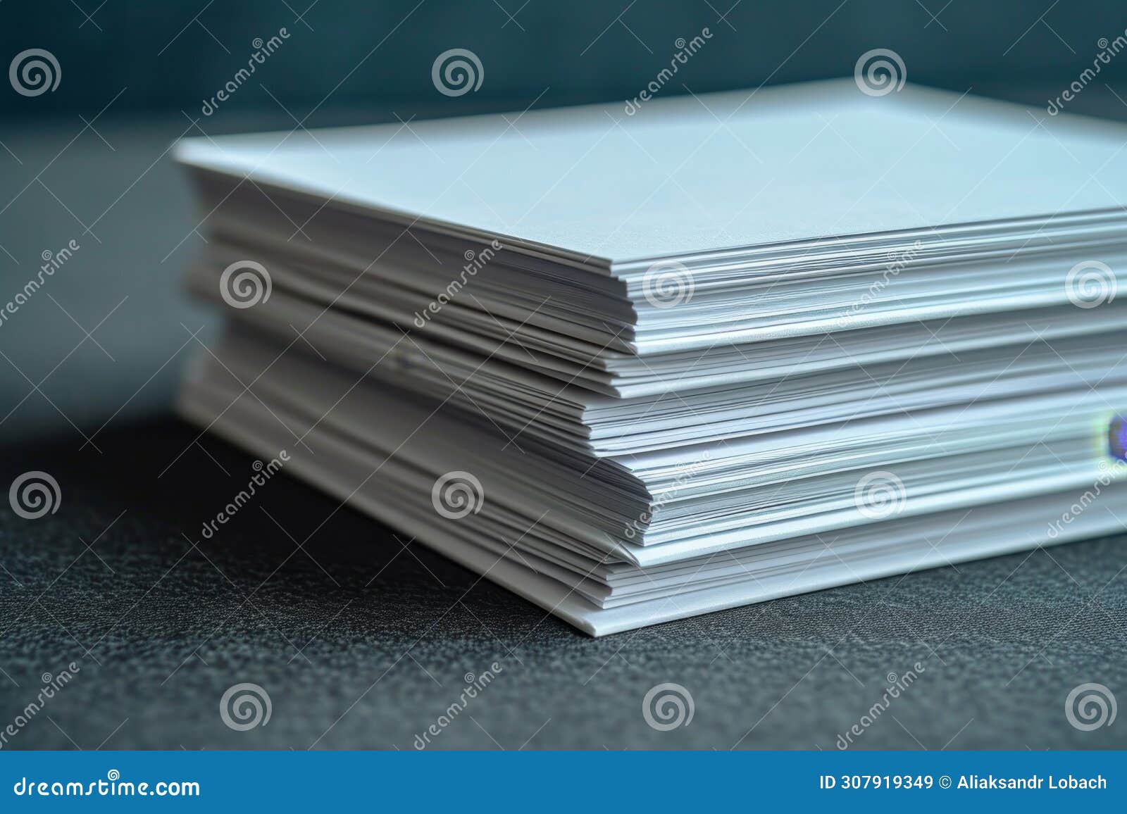 A Stack of Sheets of Paper on the Table, Paper Documents Stuck on the ...