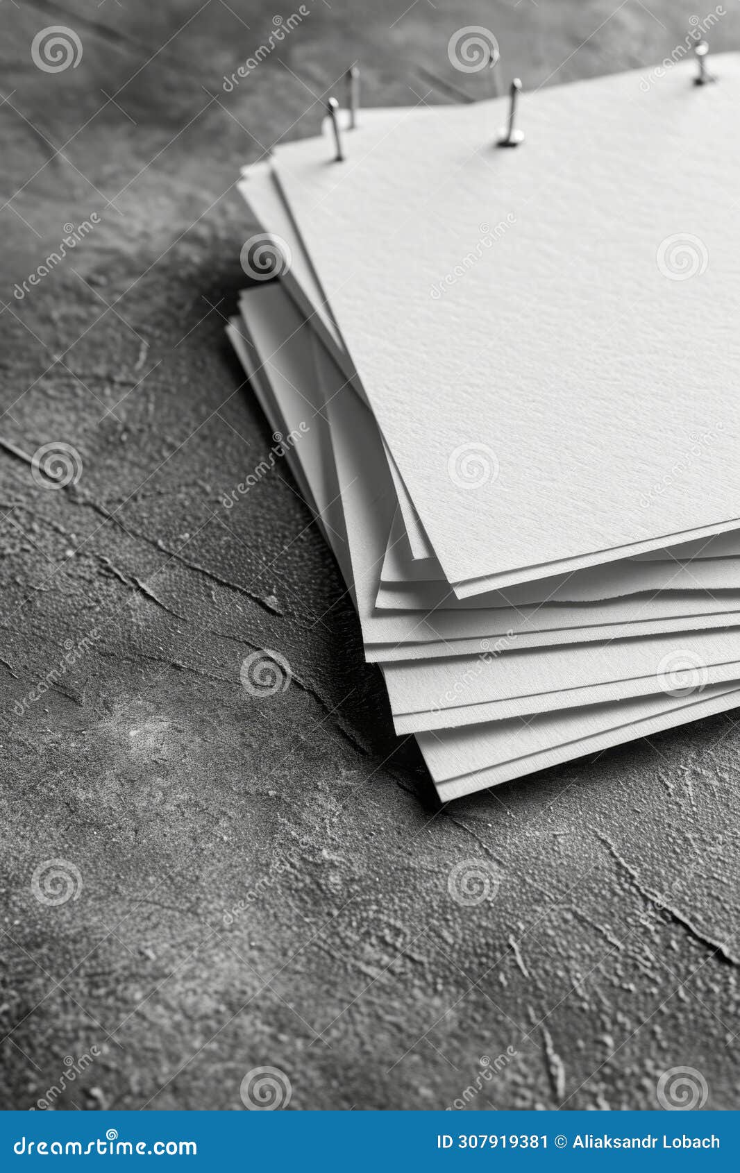 A Stack of Sheets of Paper on the Table, Paper Documents Stuck on the ...