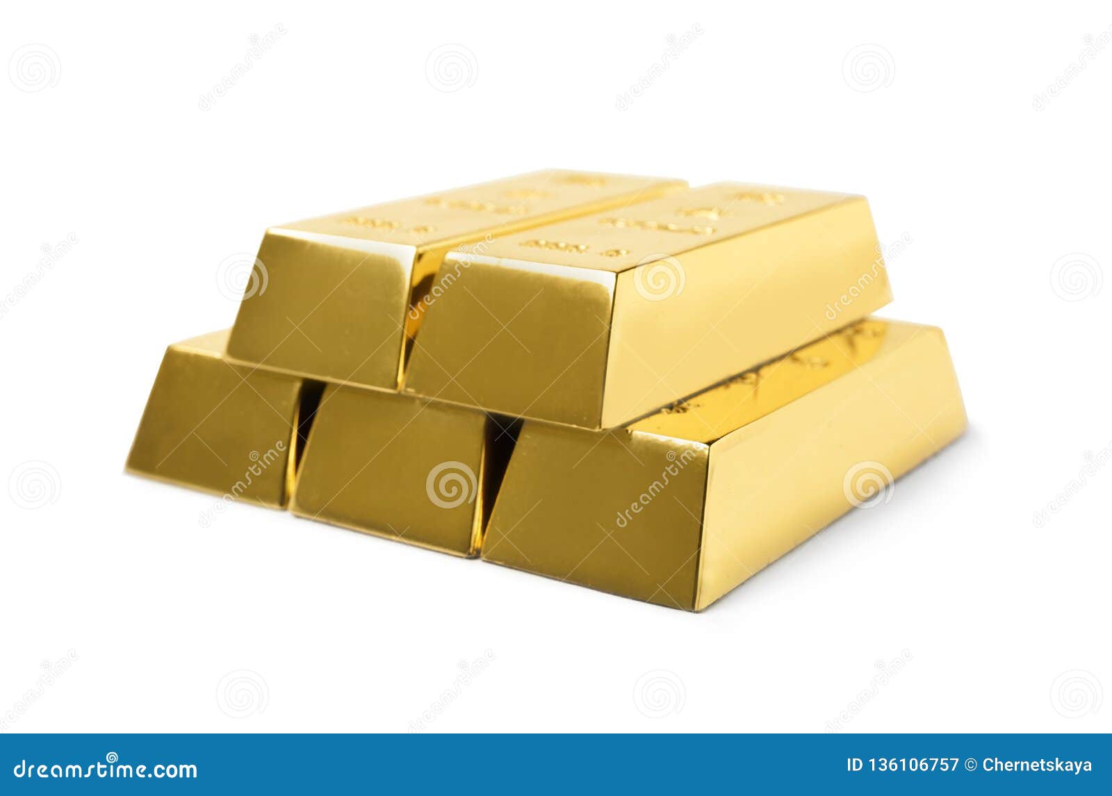Stack of shining gold bars stock image. Image of economics - 136106757