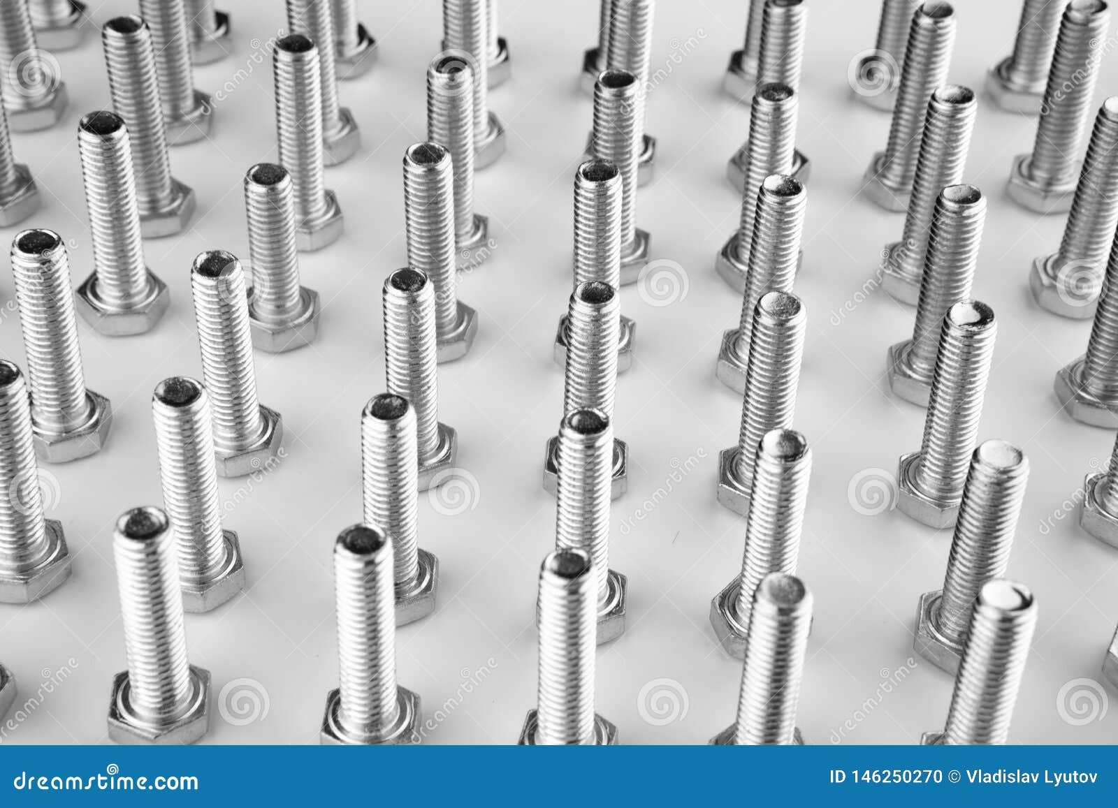 Stack of shiny bolt stock photo. Image of metal, bolt - 146250270