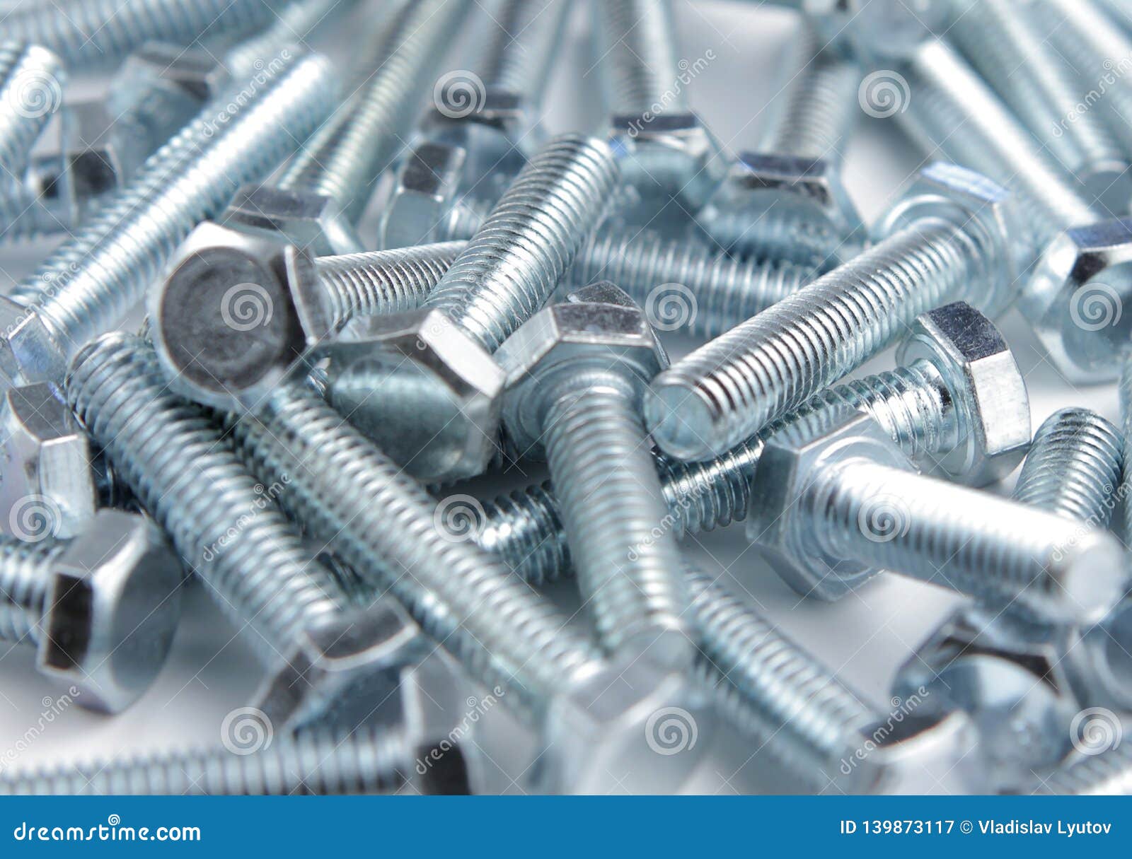 Stack of shiny nuts stock image. Image of industrial - 139873117