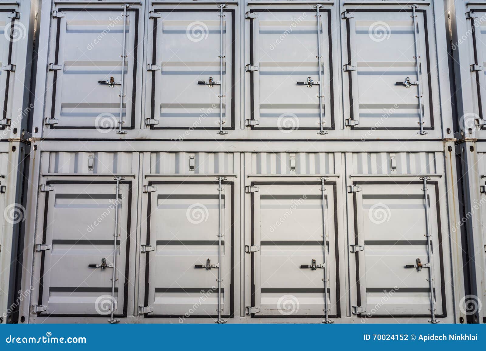 Stack of Shipping Containers Stock Photo - Image of iron, industry ...