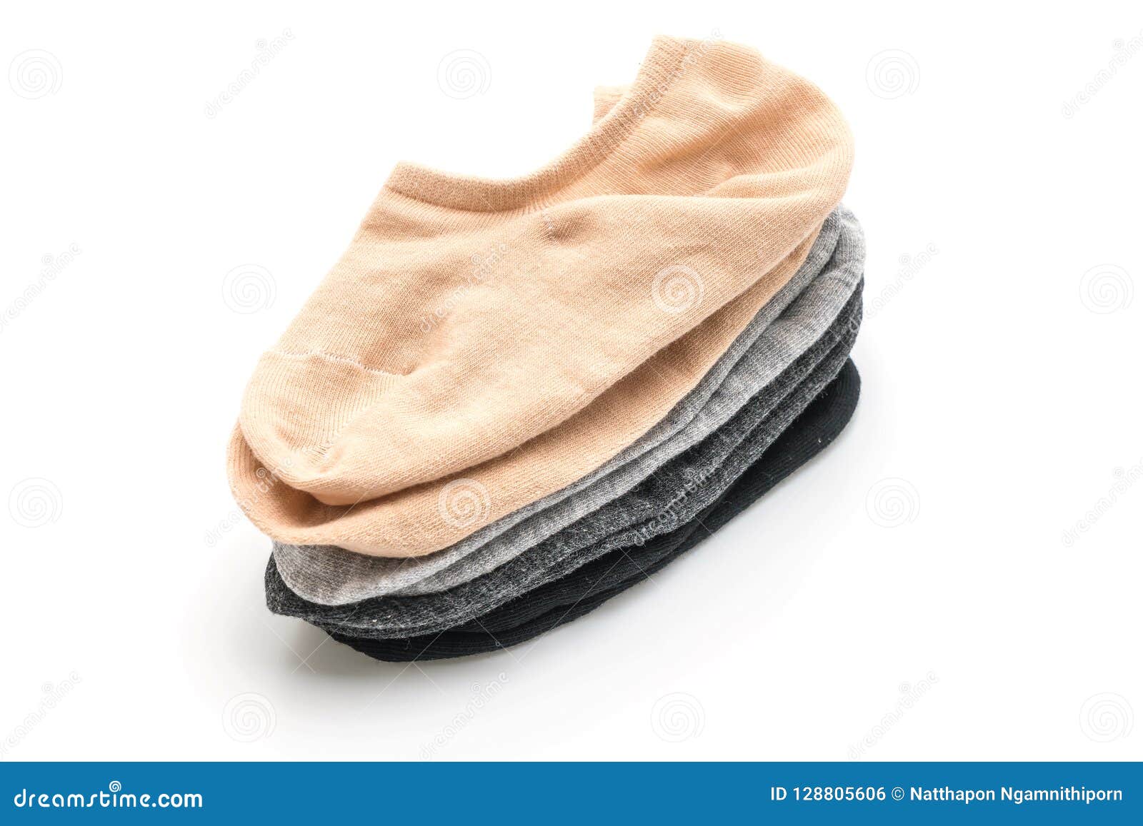 Stack of short socks stock photo. Image of pair, wear - 128805606