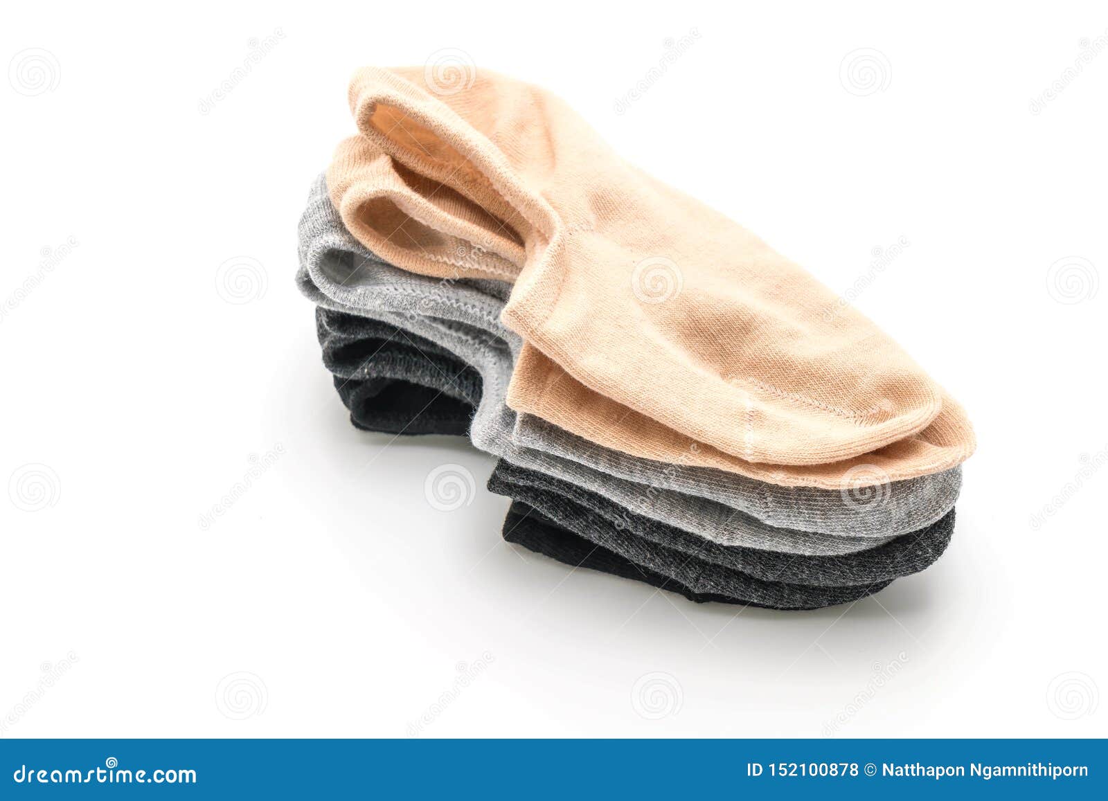 Stack of short socks stock photo. Image of background - 152100878