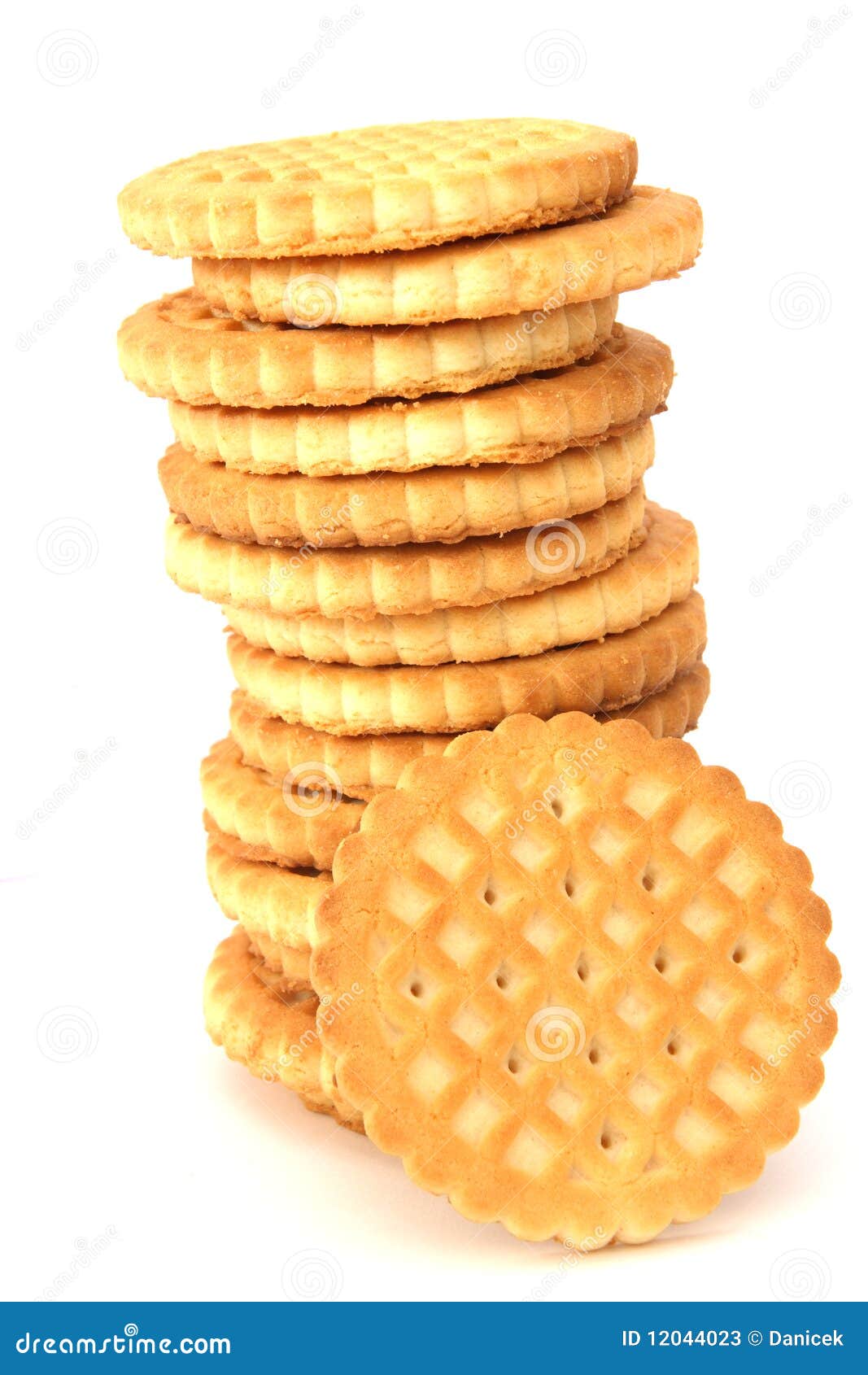 Stack of Shortbread Butter Biscuits Stock Image - Image of butter ...
