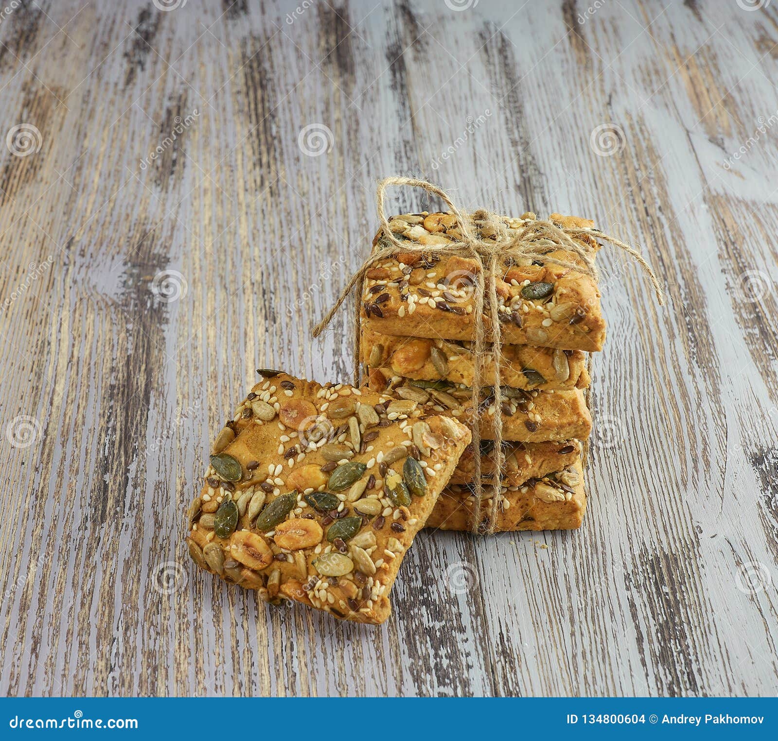 A Stack of Shortbread Cookies with Different Types of Nuts To a ...