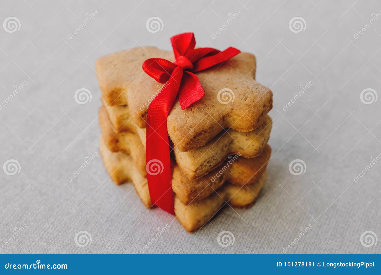 Stack of Shortbread Cookies in the Shape of Christmas Tree with ...